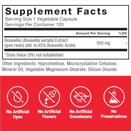 Boswellia extract for active lifestyles