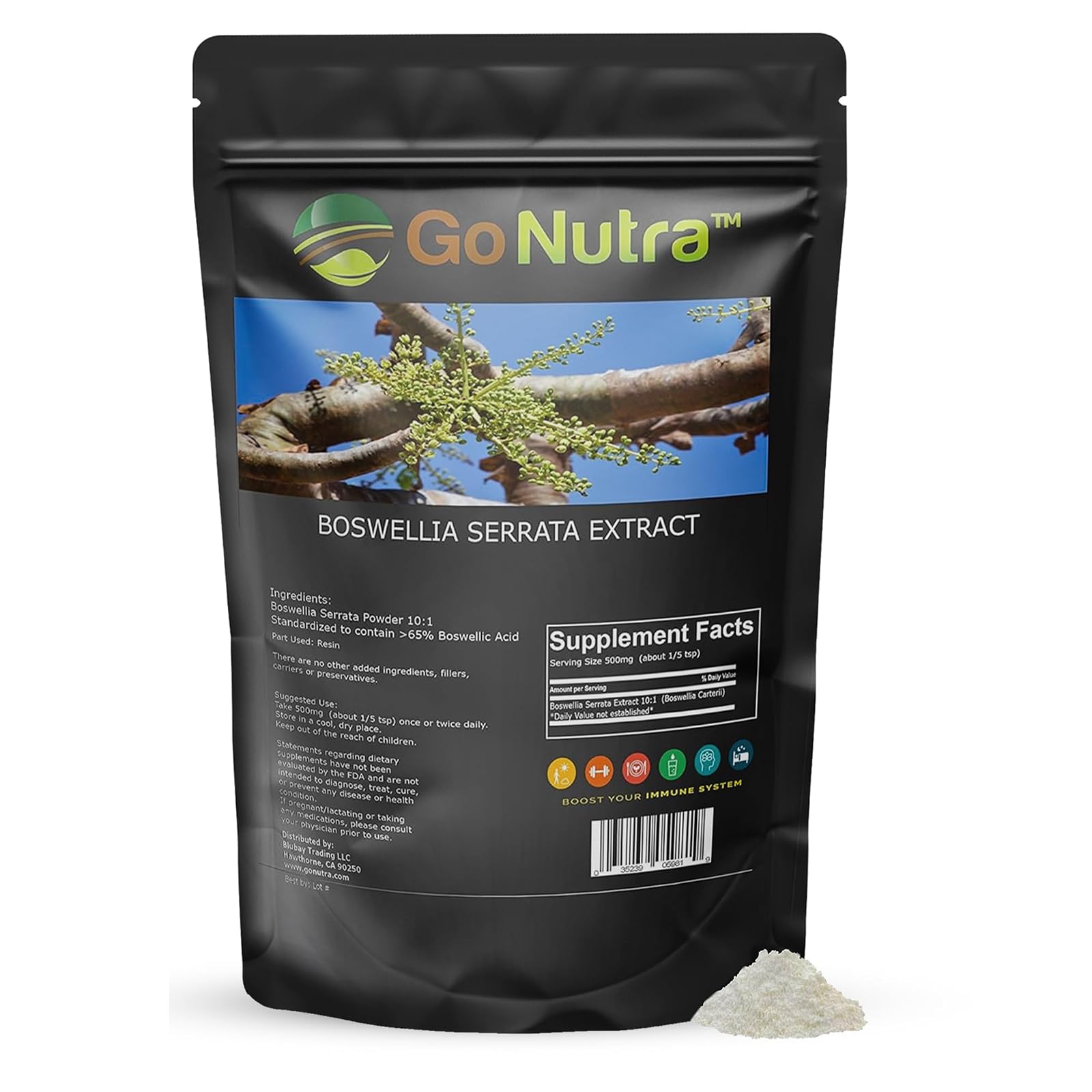 Boswellia extract for overall health support