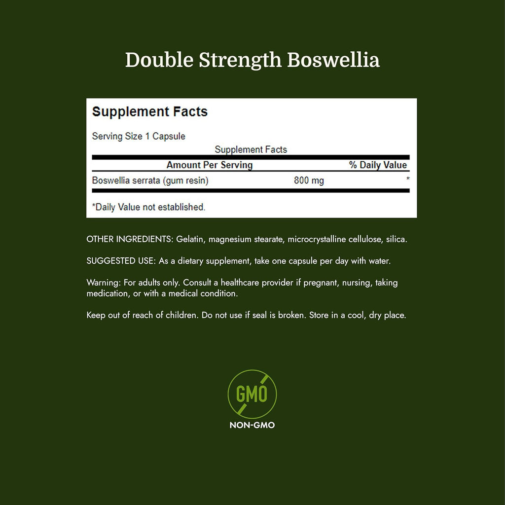 Boswellia Serrata 800 mg dosage