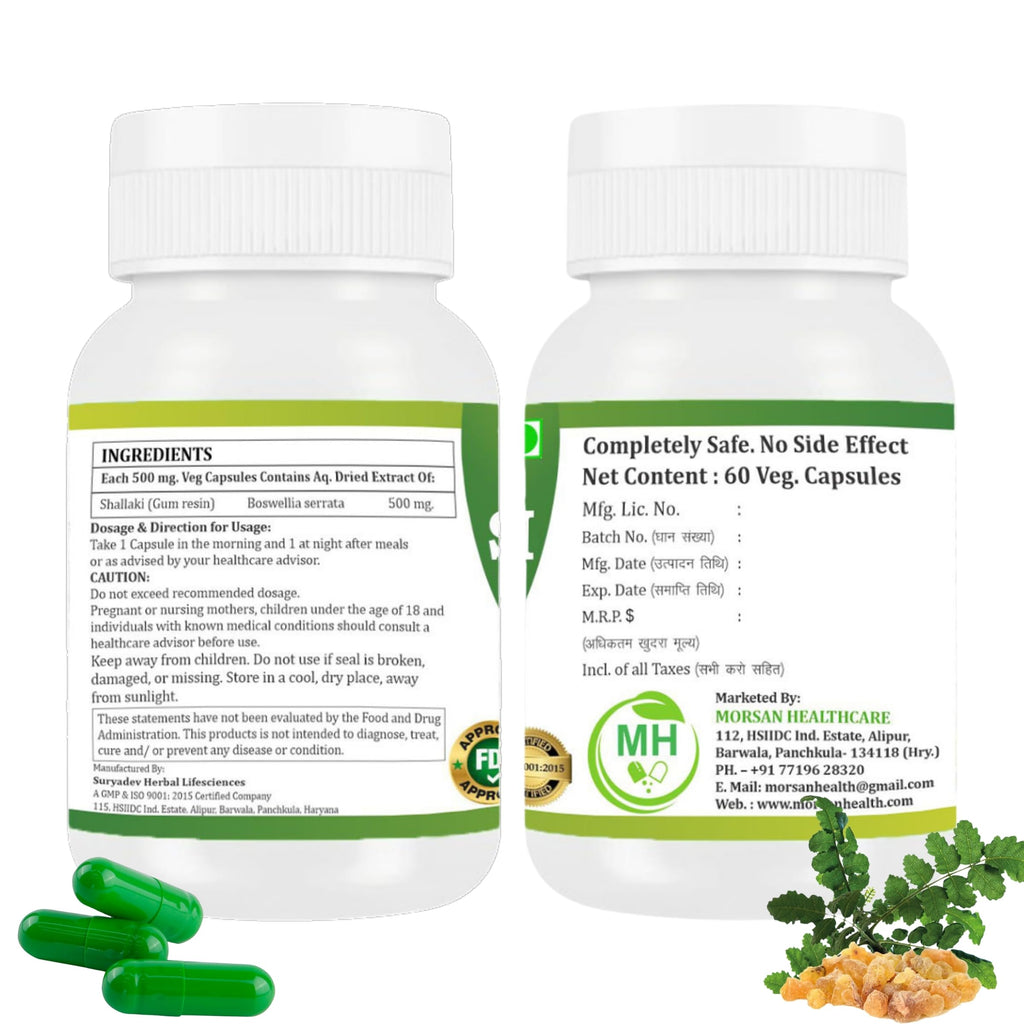 Boswellia serrata capsules for joint support