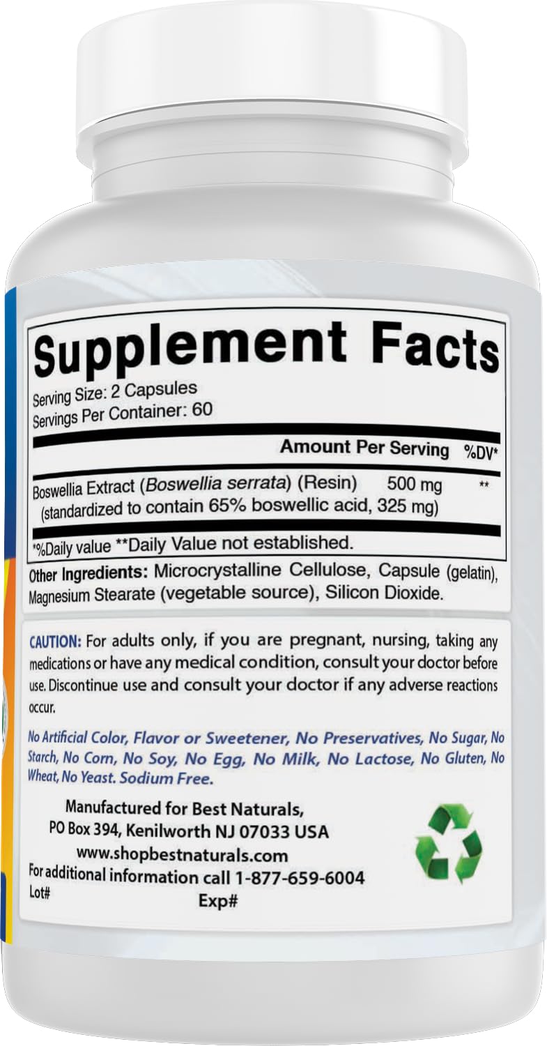 Boswellia serrata for active lifestyle