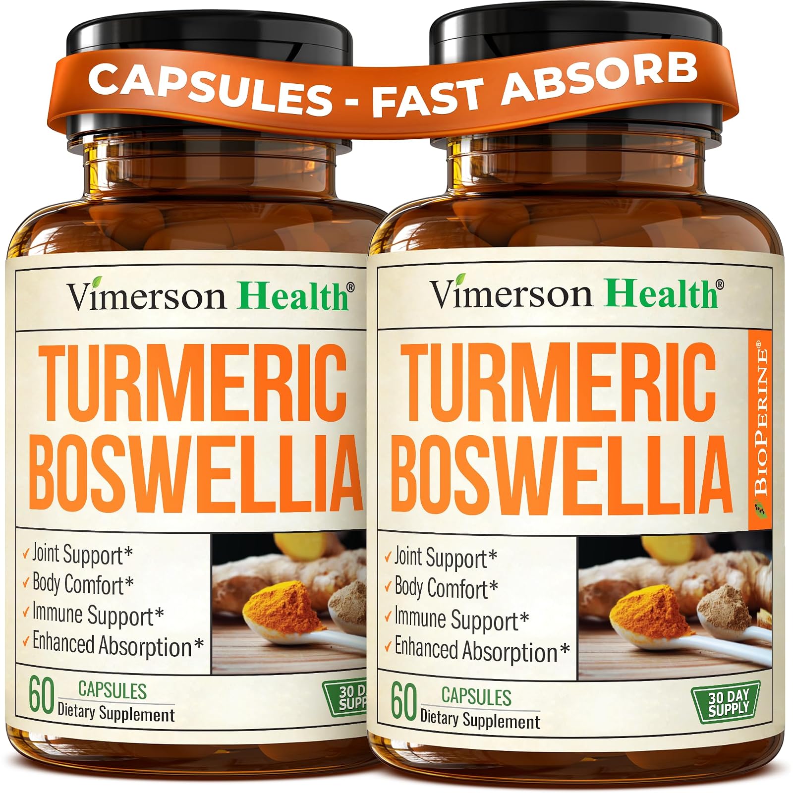Boswellia Serrata turmeric curcumin capsules