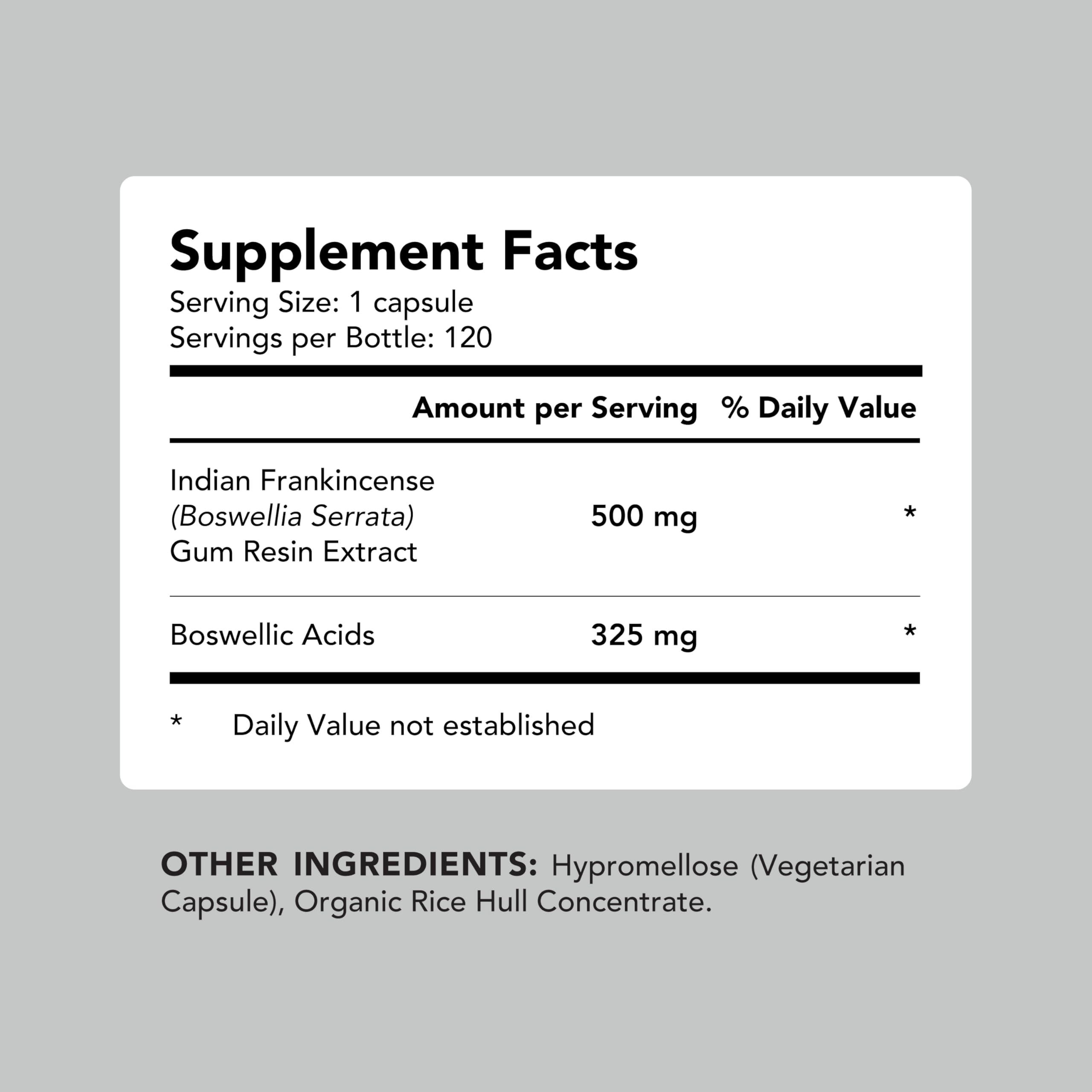 boswellia serrata with 65% boswellic acids
