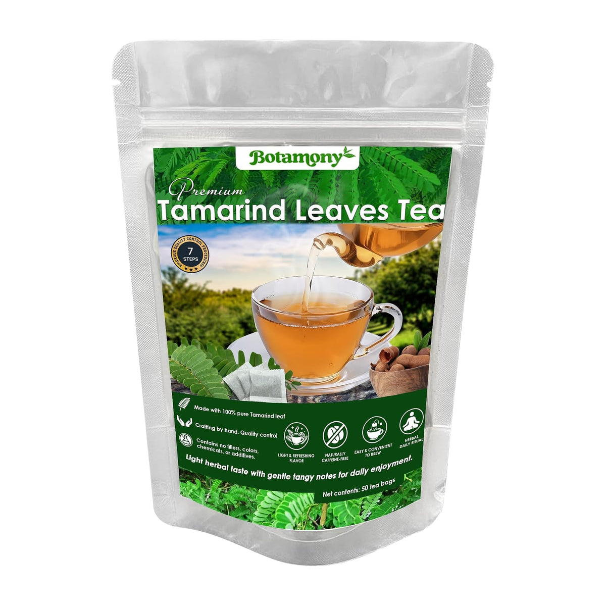 BOTAMONY organic tamarind leaves tea bags