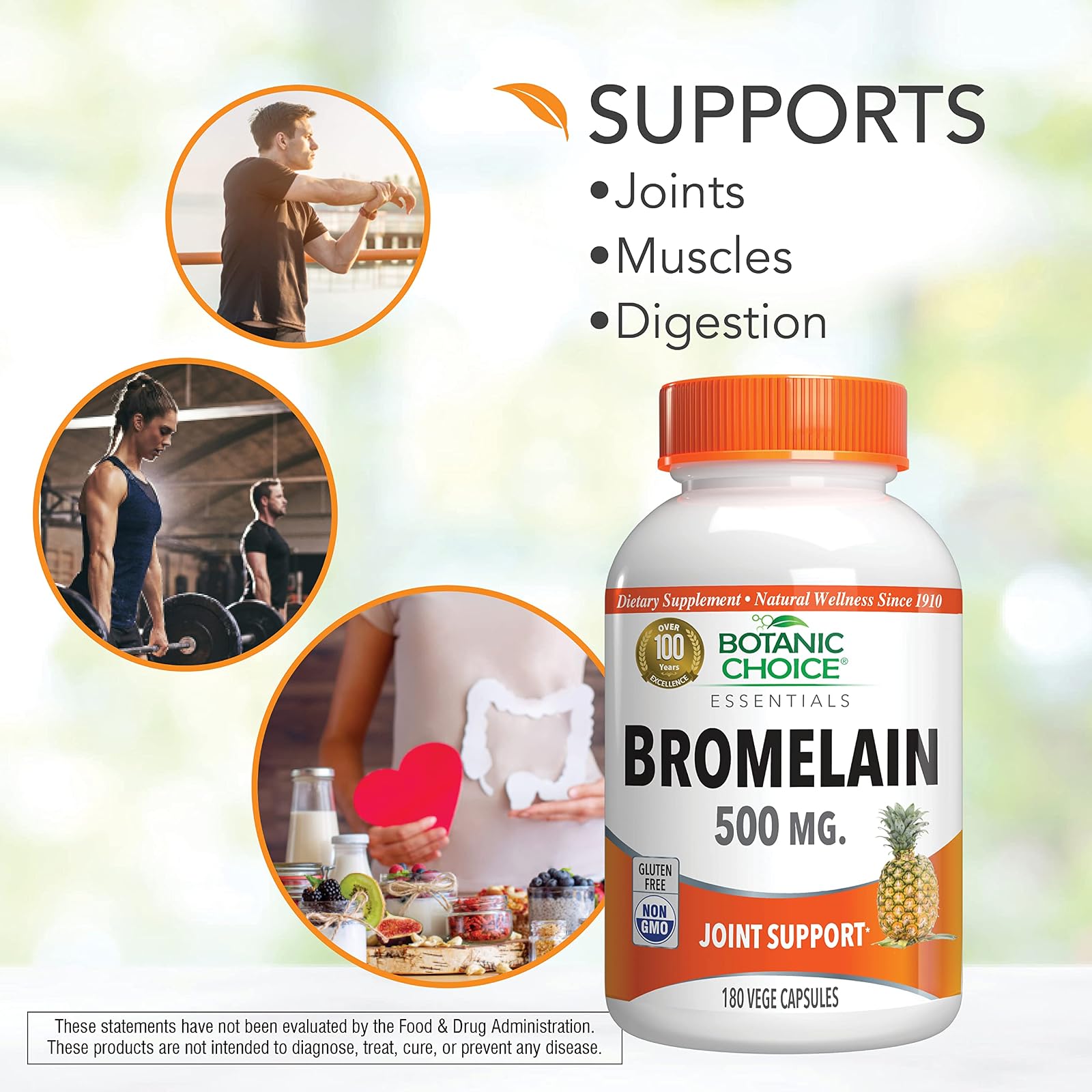 Botanic Choice Bromelain for joint health