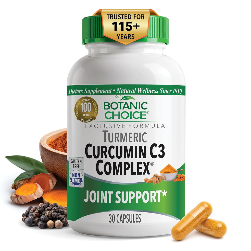 Botanic Choice curcumin capsules for wellness