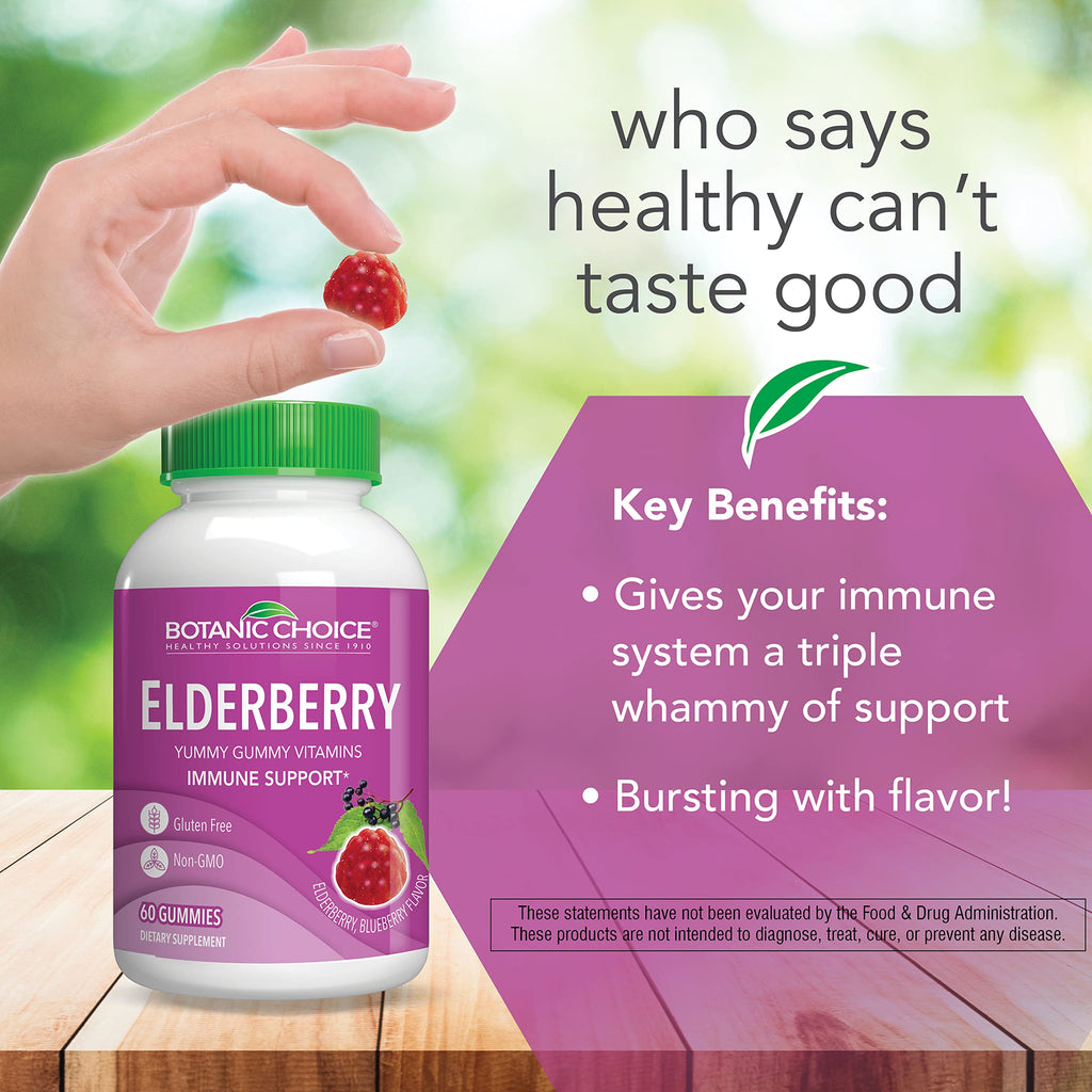 Botanic Choice elderberry gummies 60 count