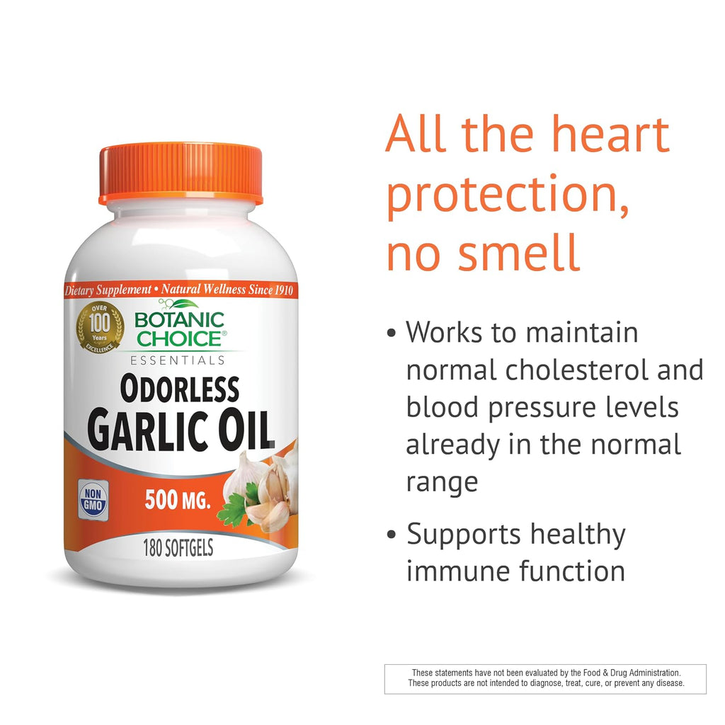 Botanic Choice garlic oil capsules