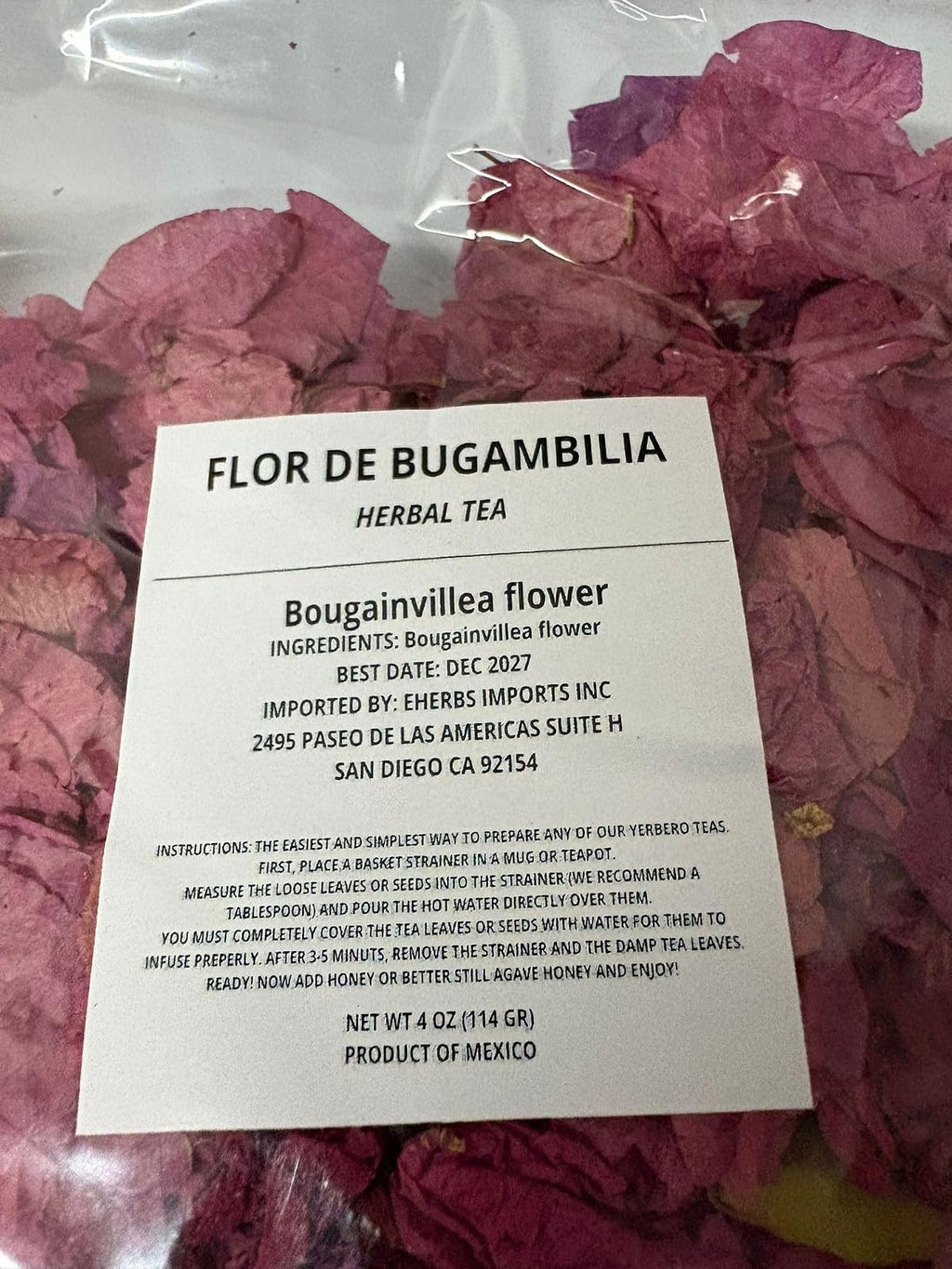 Bougainvillea herb tea for wellness