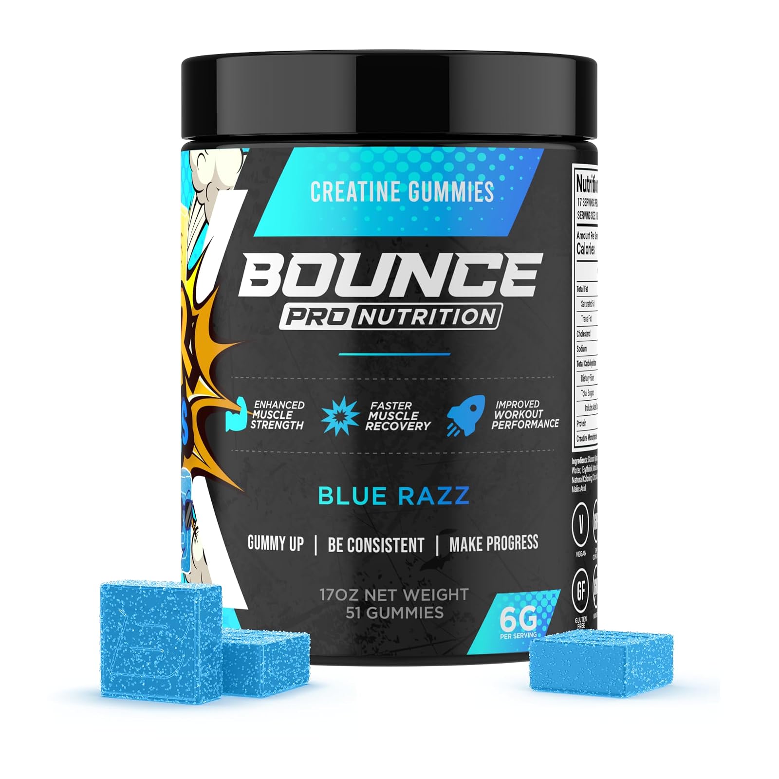 Bounce Pro creatine gummies for energy