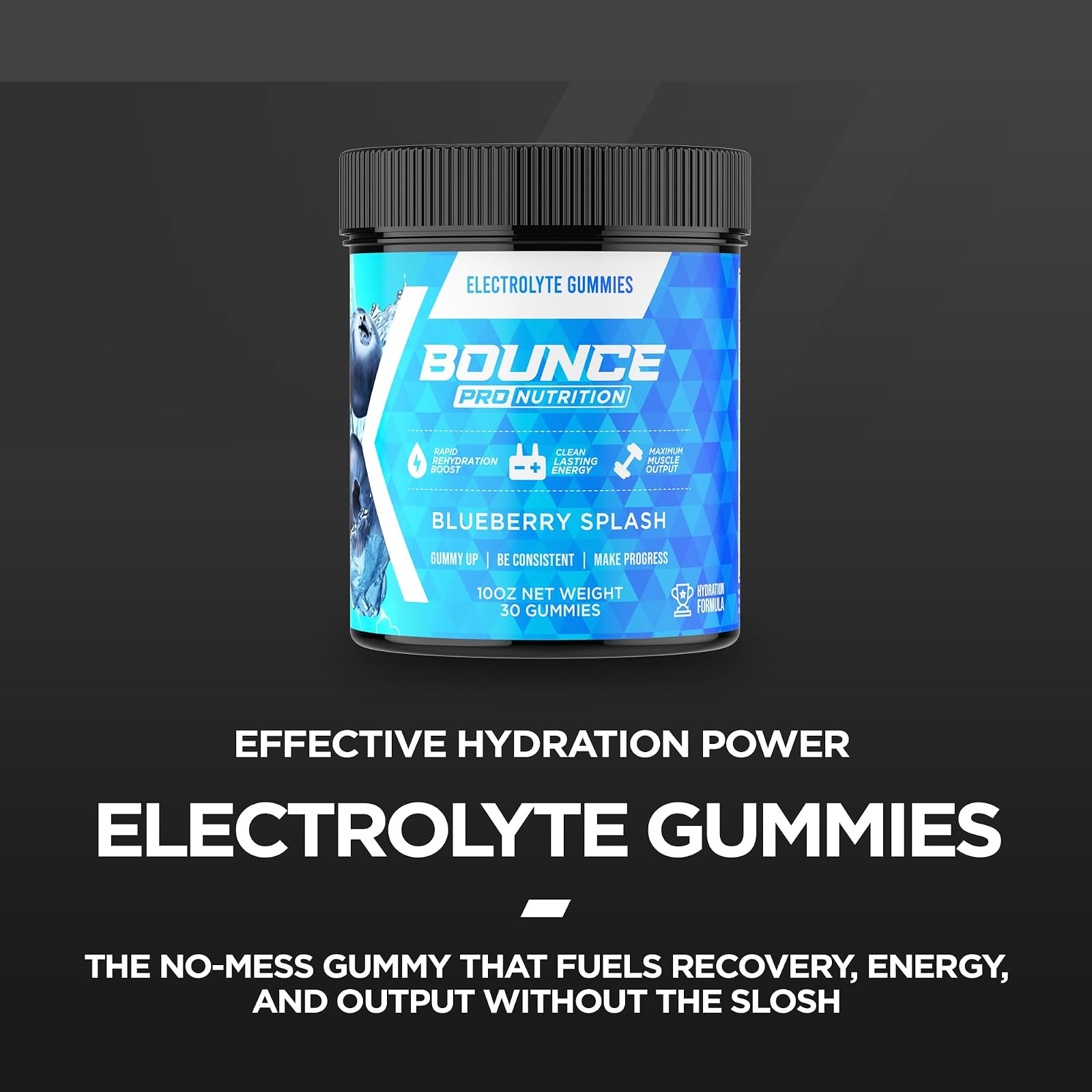 Bounce Pro vegan gummies for hydration support