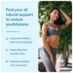 Bovine collagen peptides for healthy hair