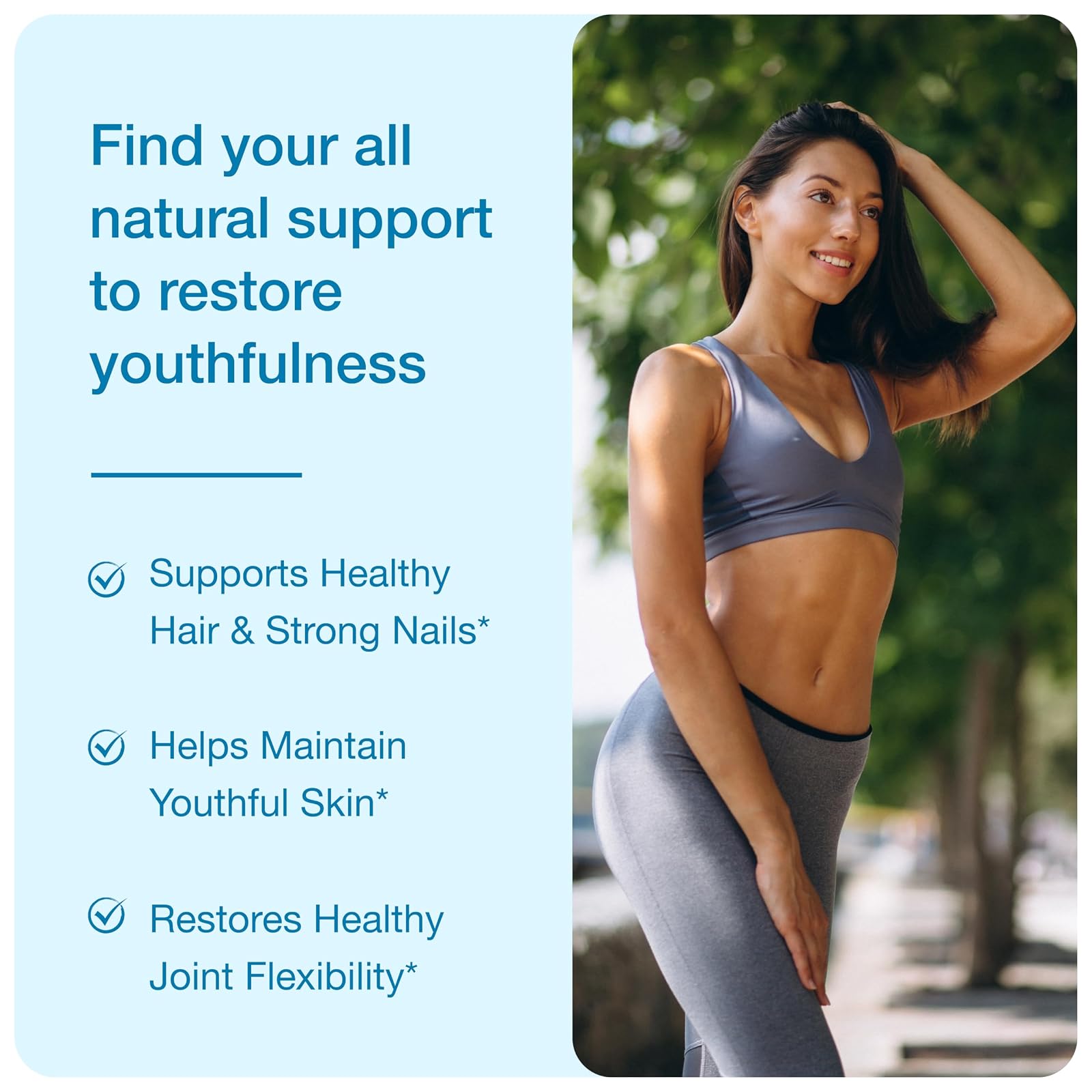 Bovine collagen peptides for healthy hair