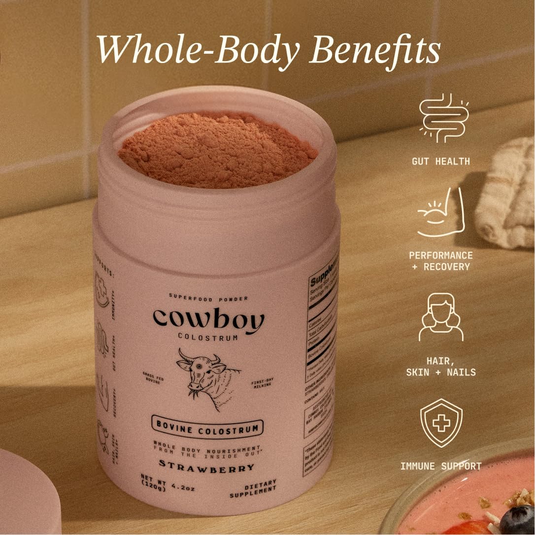 Bovine colostrum for gut health
