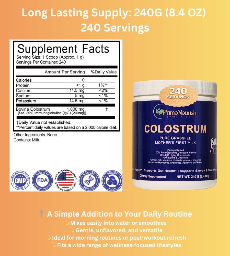 bovine colostrum for overall vitality