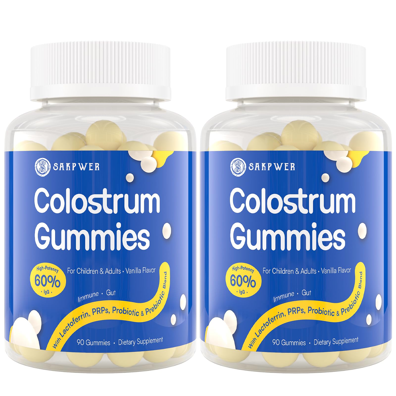 Bovine colostrum gummies for immunity