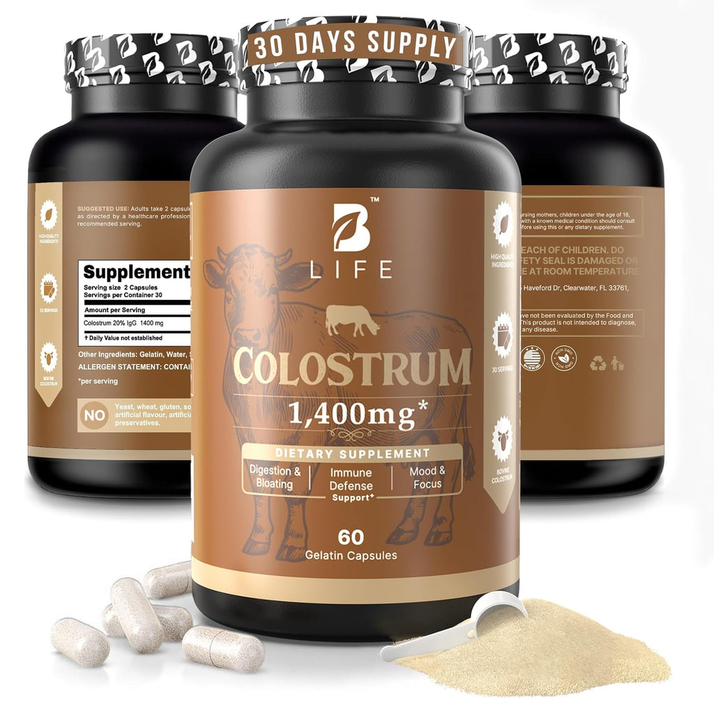 Bovine colostrum immune support capsules