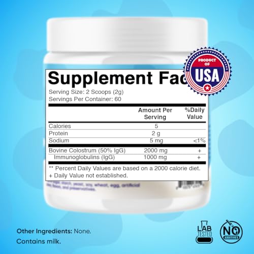 bovine colostrum muscle support supplement