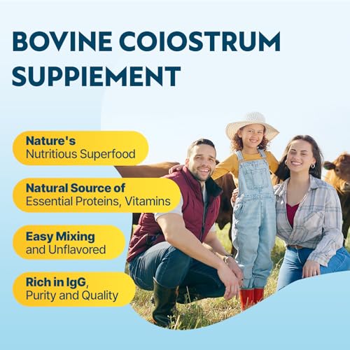 Bovine colostrum powder for digestive support
