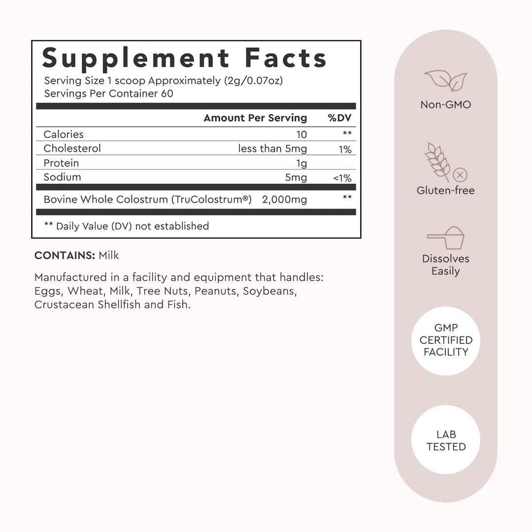 bovine colostrum powder for seniors wellness