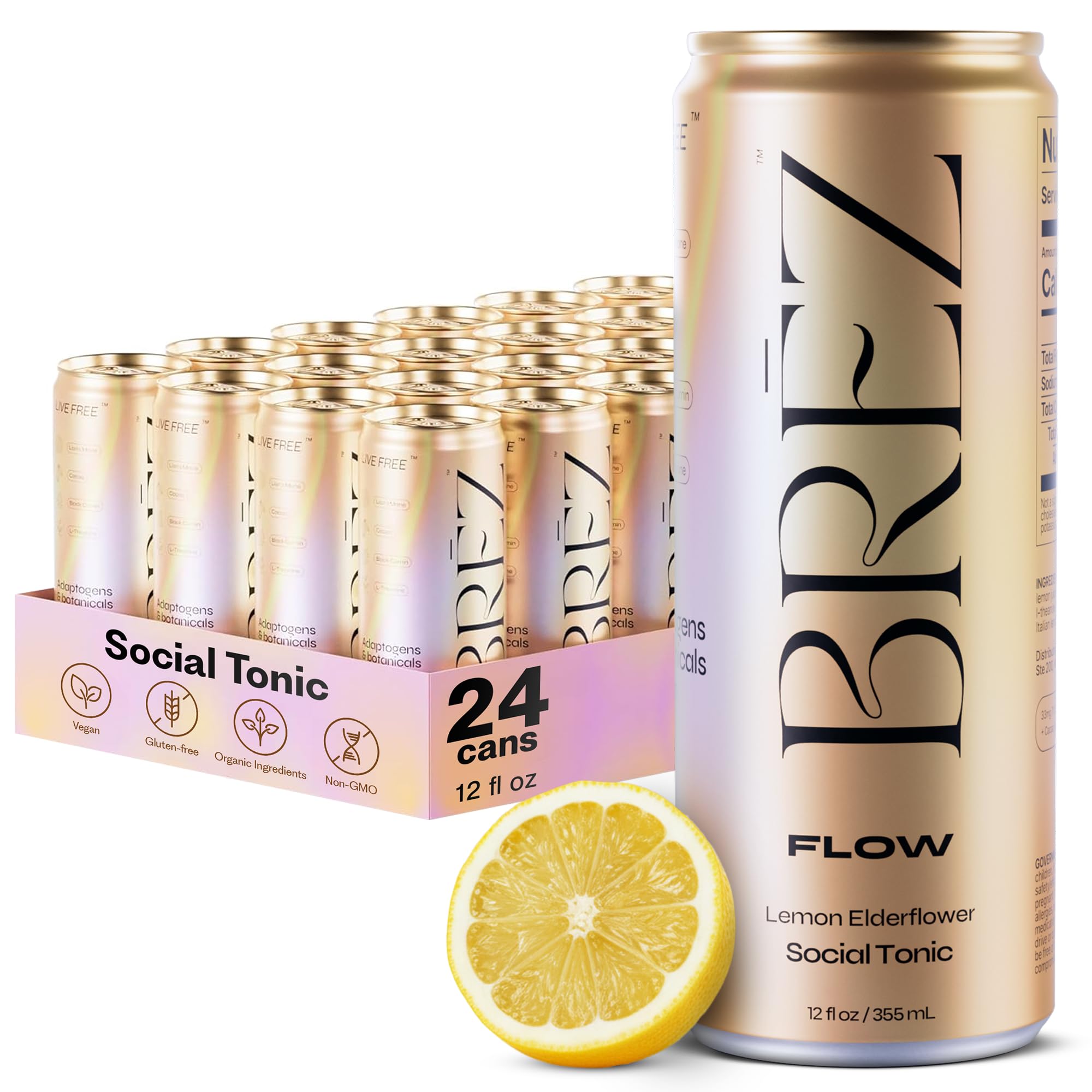BRĒZ Flow tonic with elderflower