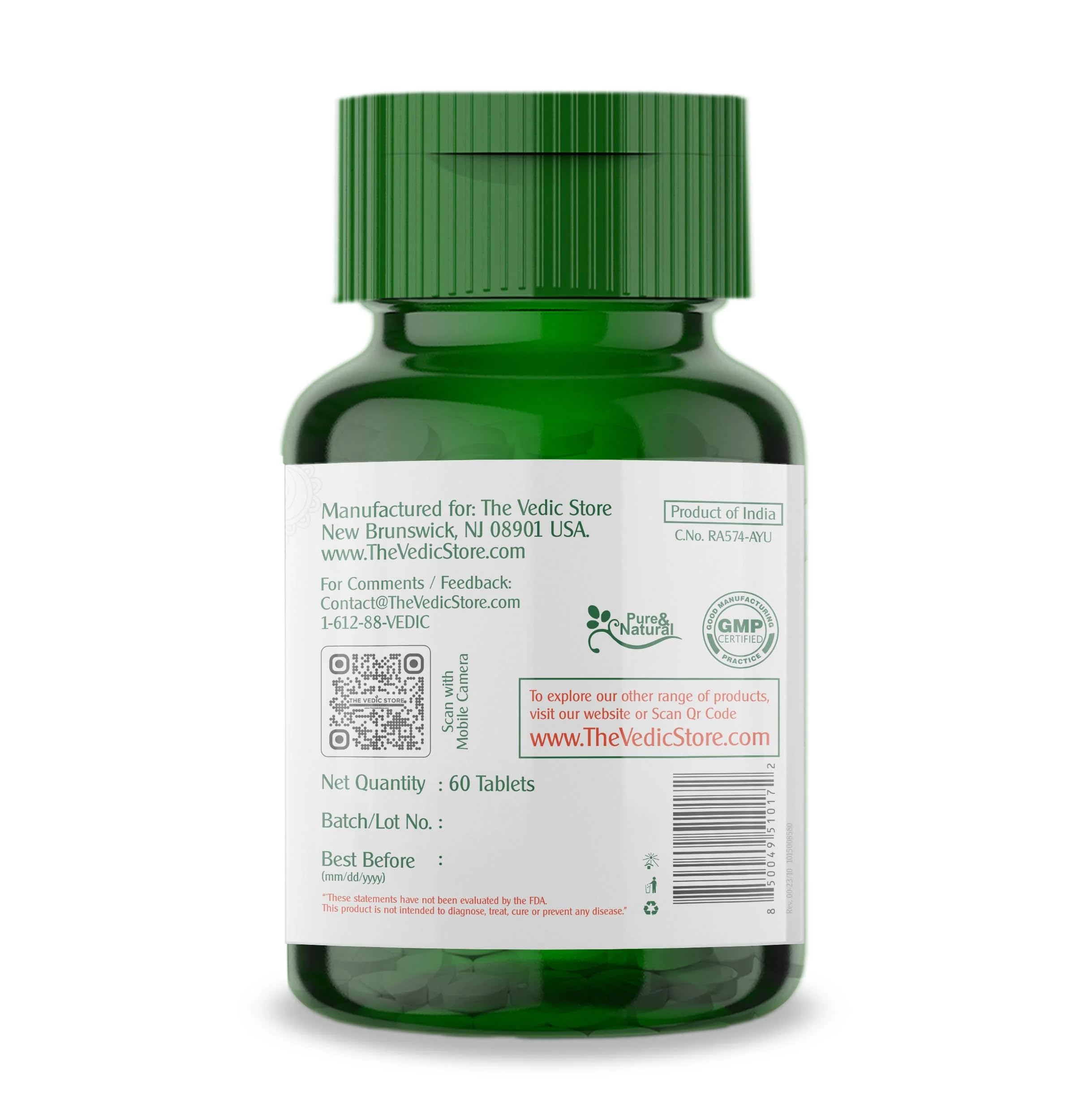Brahmi capsules for stress relief