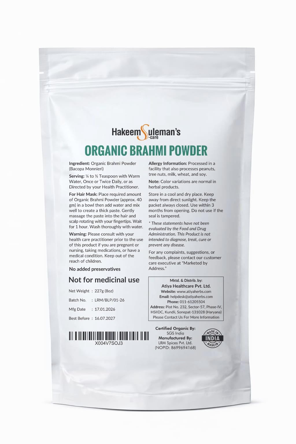 Brahmi powder benefits for scalp health