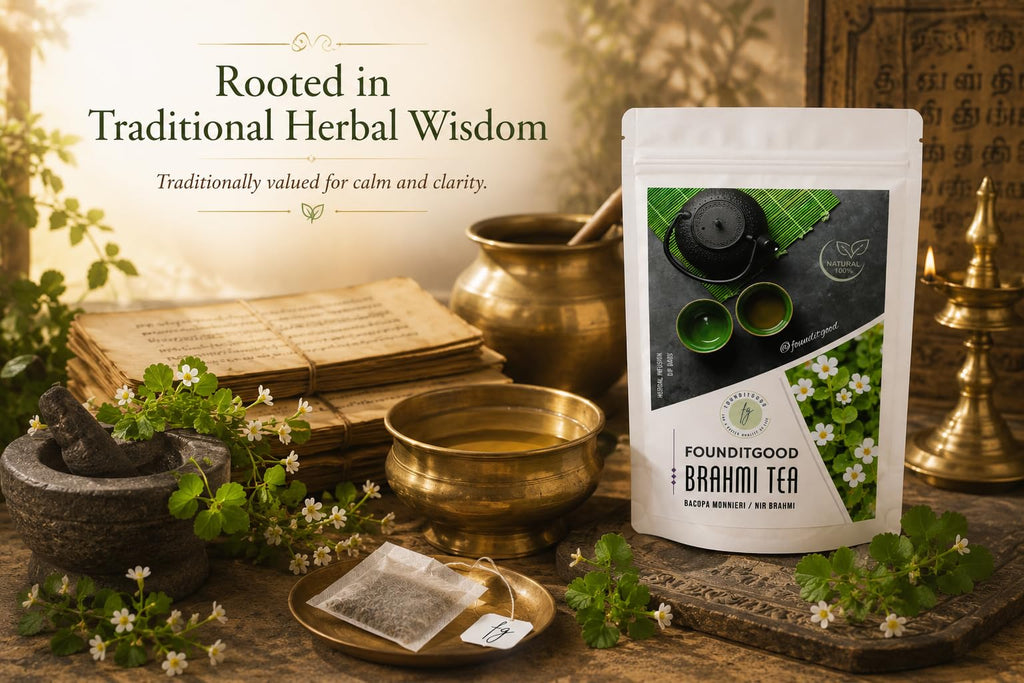 Brahmi tea for mental clarity