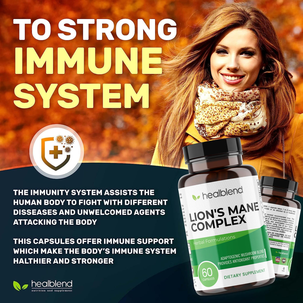 brain-boosting Lion's Mane capsules