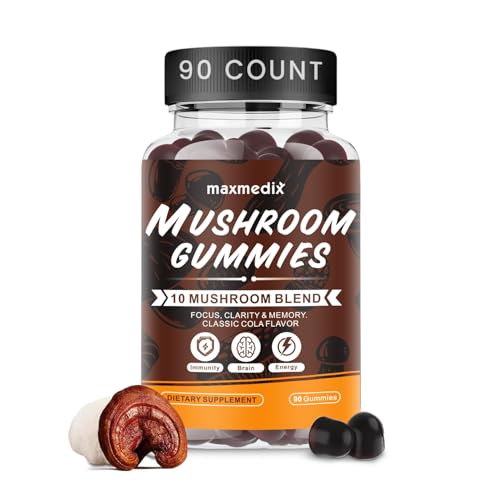 brain-boosting mushroom supplement gummies