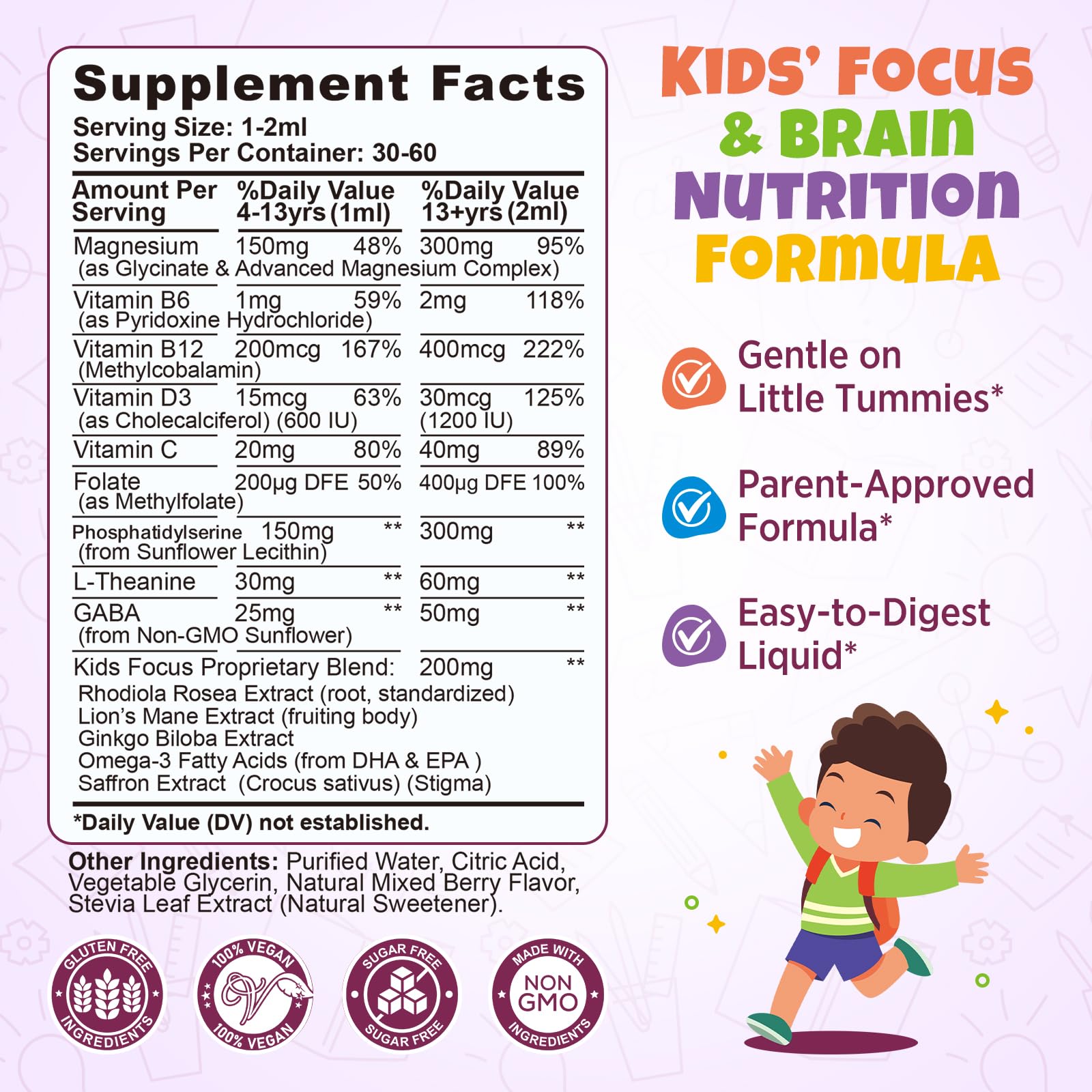 Brain-boosting vitamins for kids