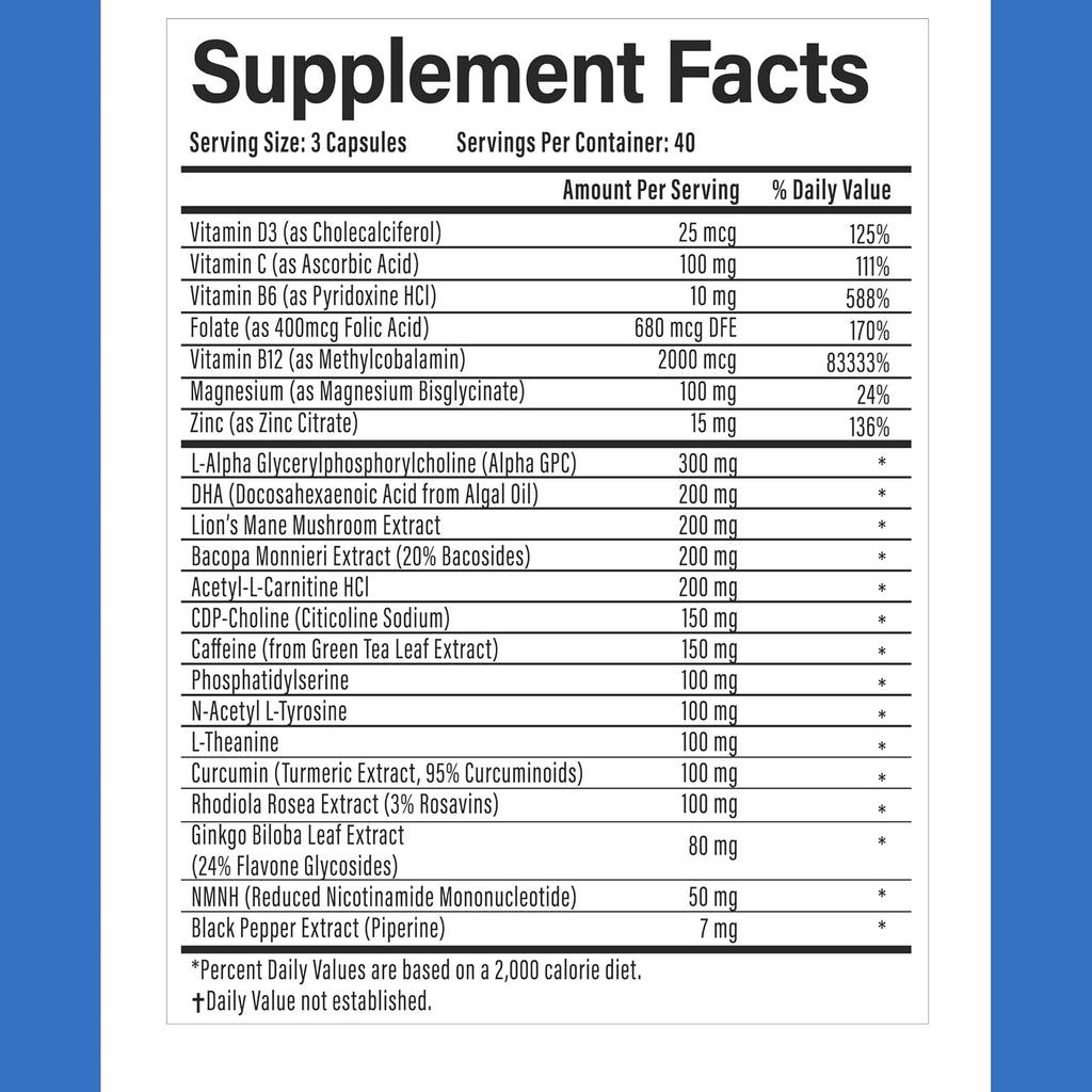 Brain Focus capsules for mental clarity