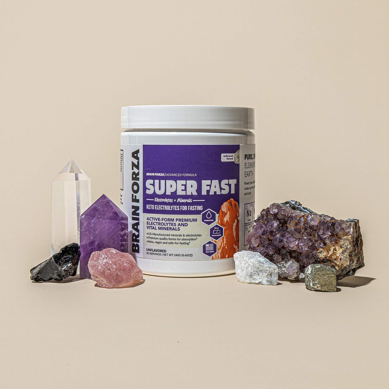 Brain Forza electrolytes support keto diet