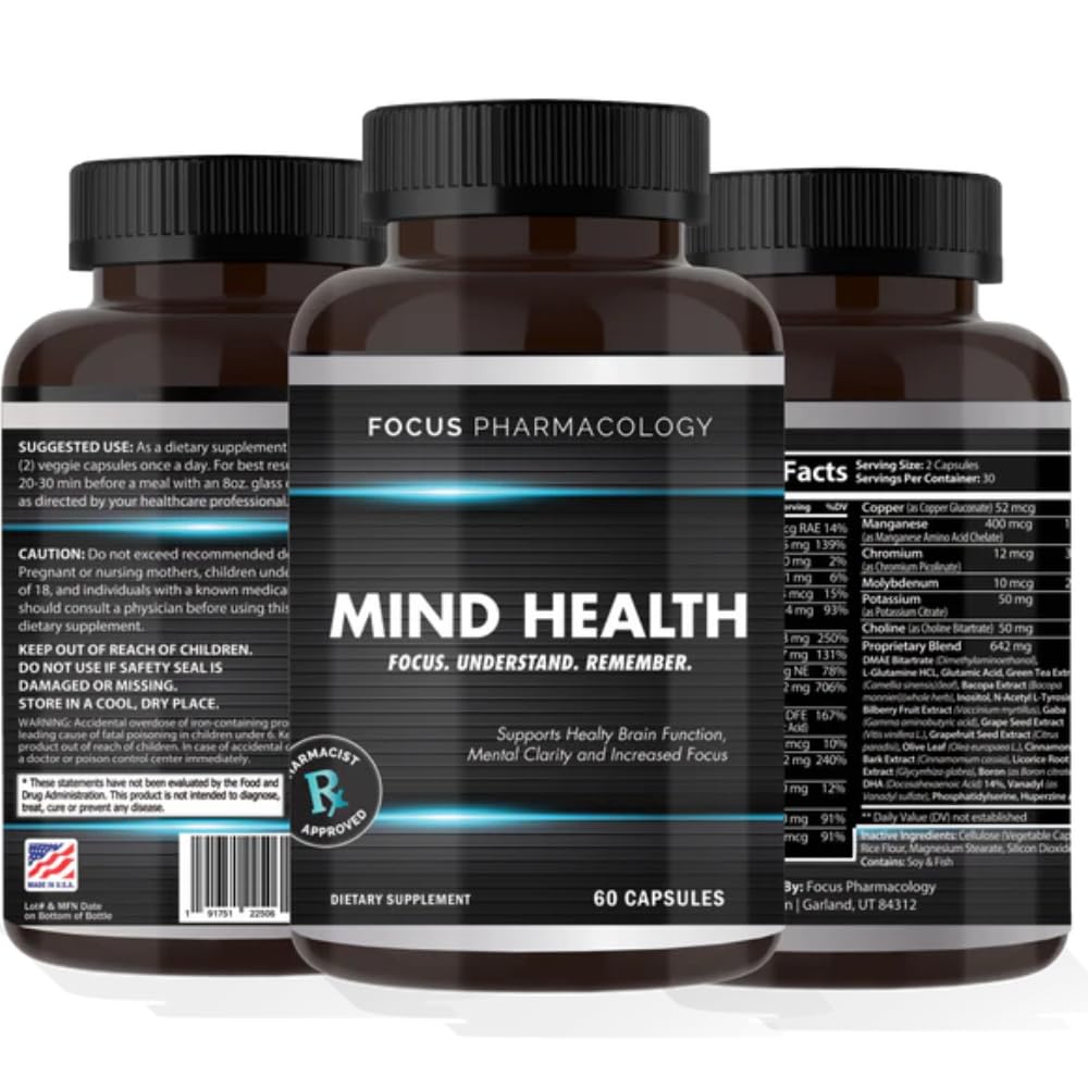 brain function enhancement blended vitamin & mineral supplements
