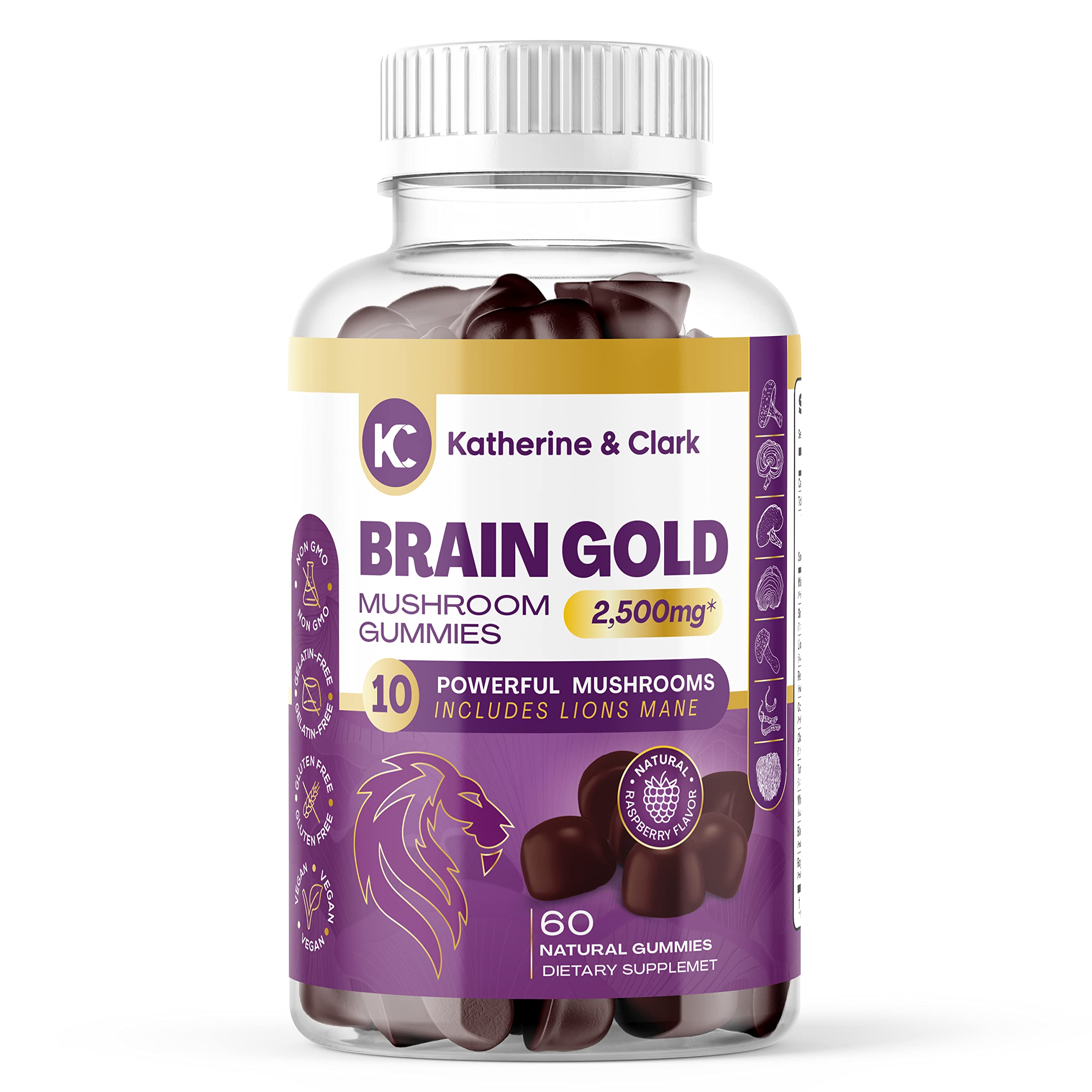 Brain Gold mushroom gummies for immunity