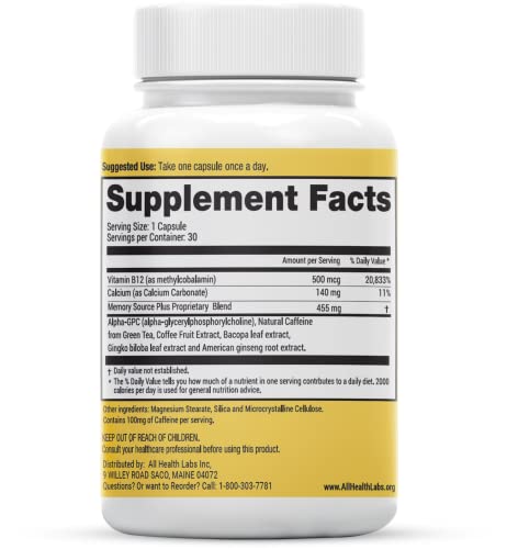 Brain health capsules for daily use