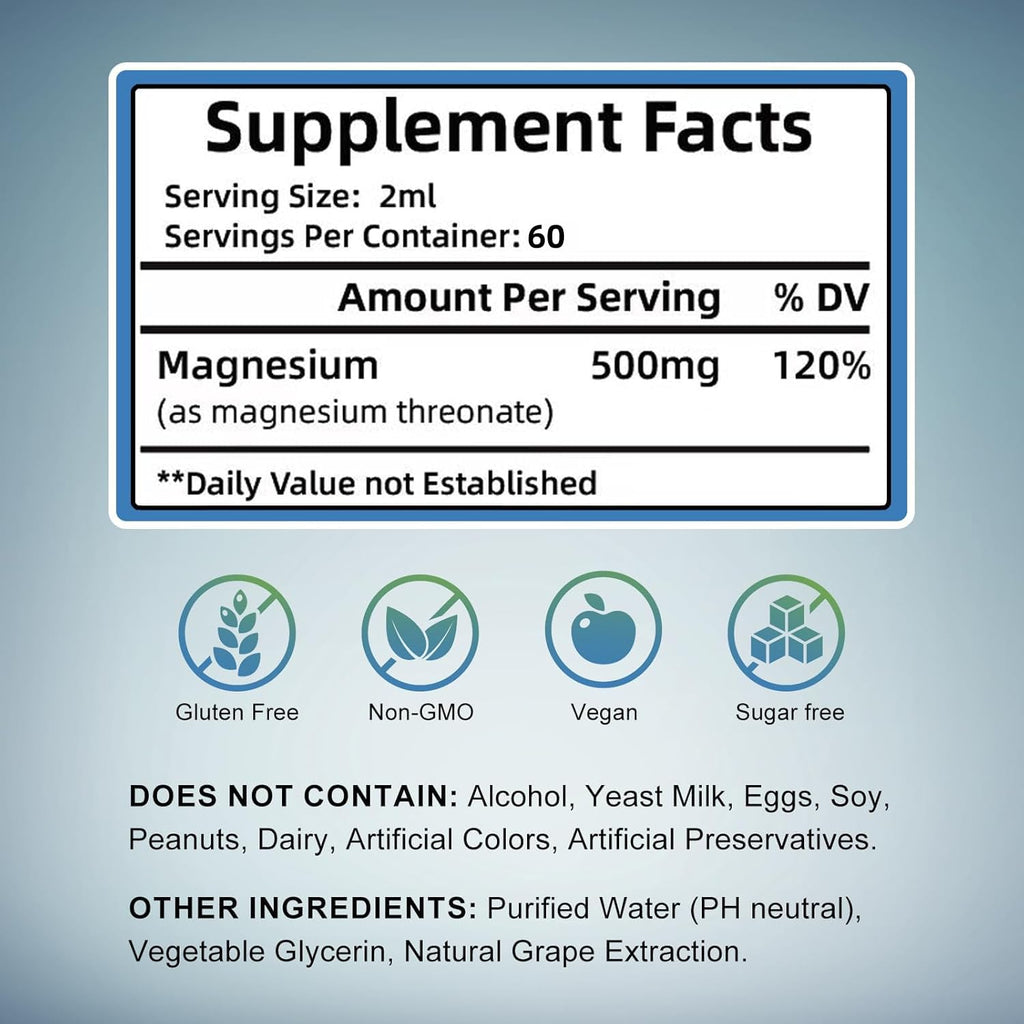 brain health magnesium supplement drops