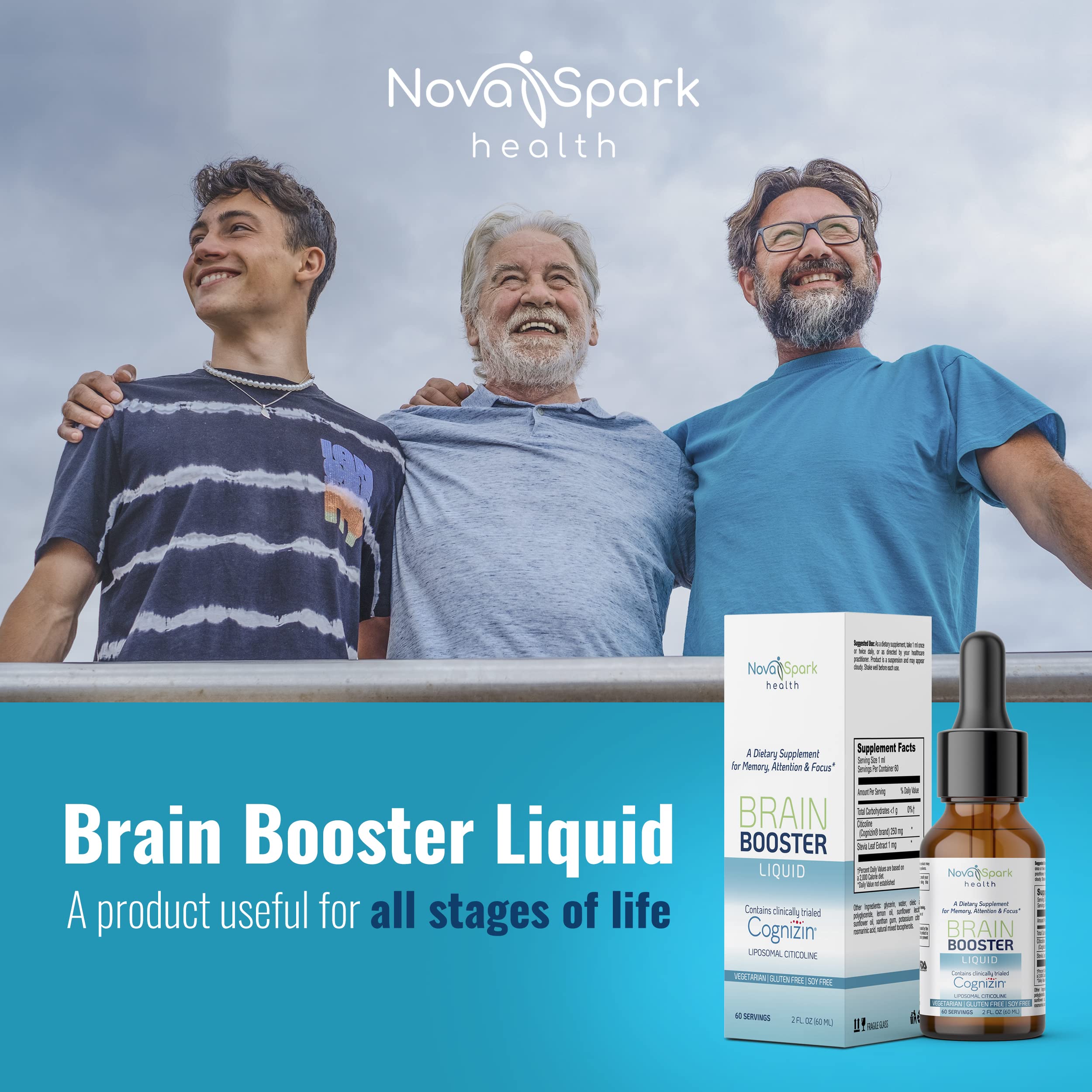 Brain health support with blended vitamins