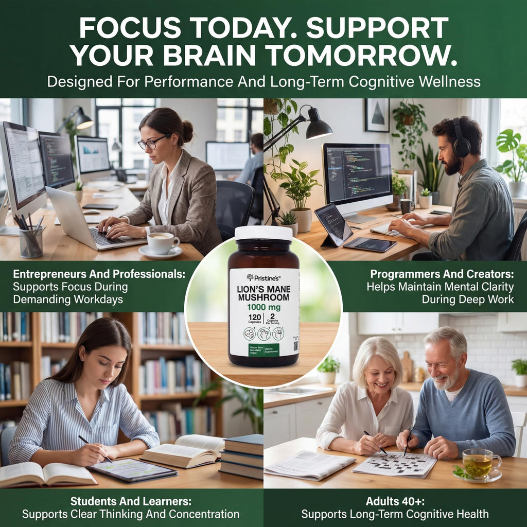 Brain health support with Lion's Mane