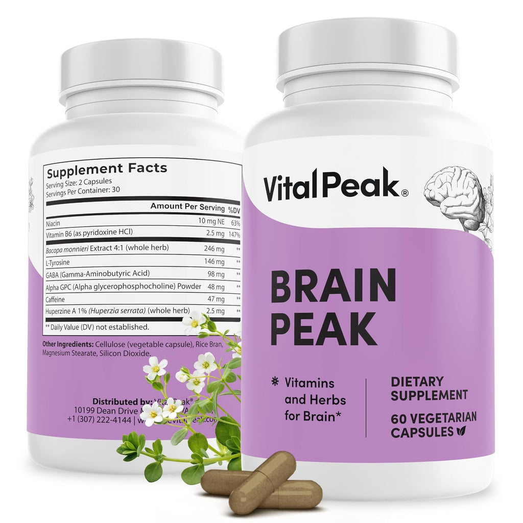 Brain Peak Bacopa Monnieri capsules for memory