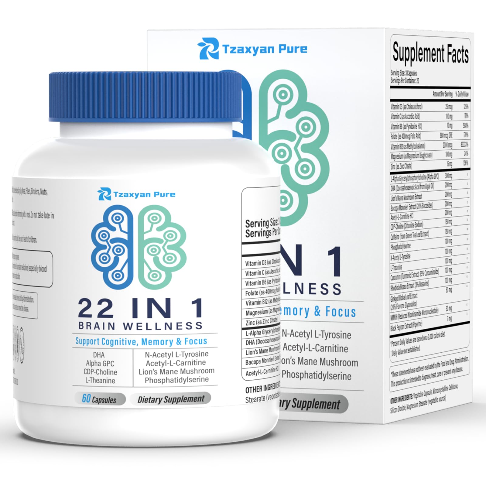 Brain Supplements 22-in-1 cognitive boost