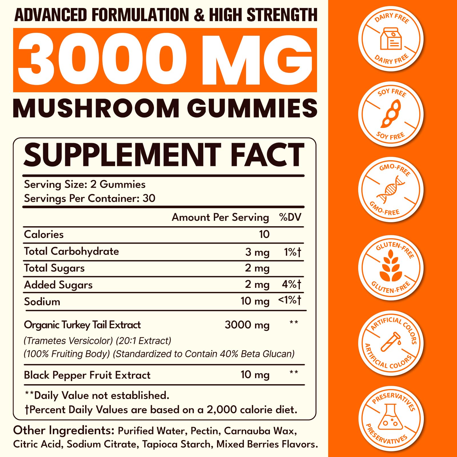 brain support from Turkey Tail mushroom extract