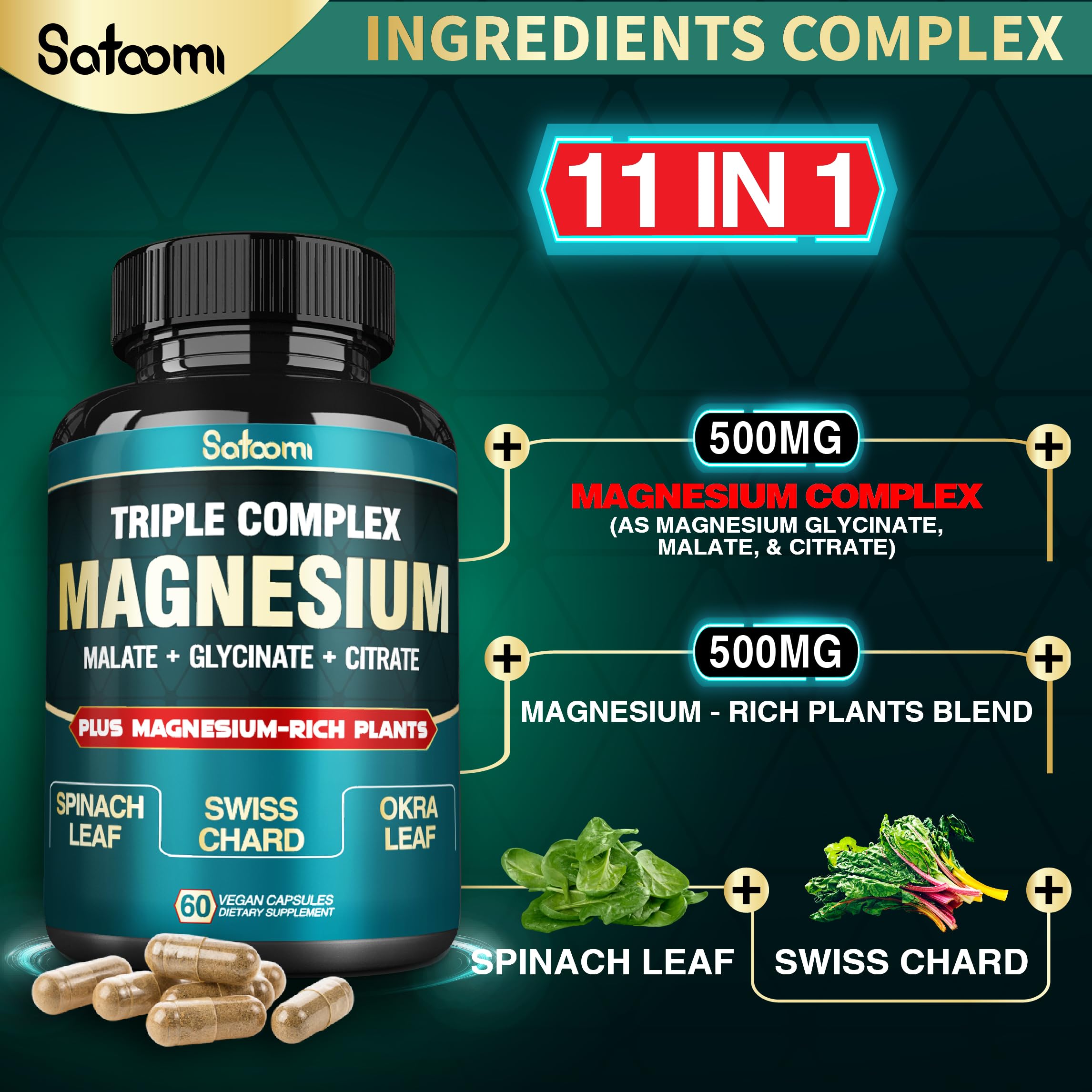 brain support magnesium capsules