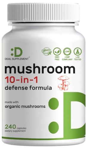 brain support with mushroom capsules
