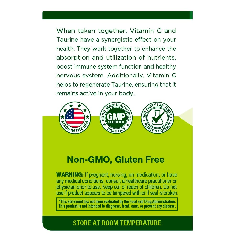 Brain support with Taurine and Vitamin C