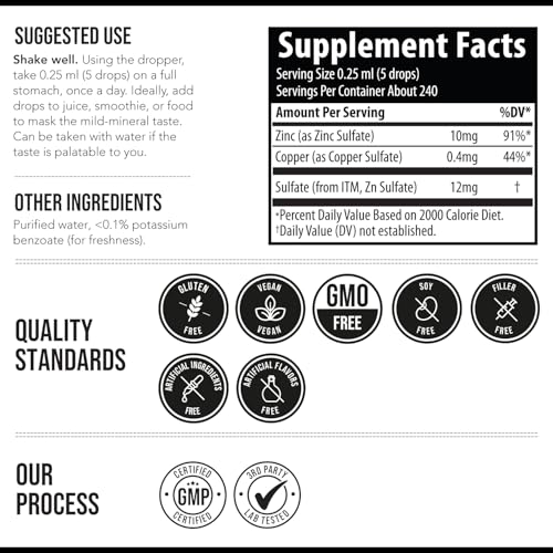 brain support zinc liquid formula