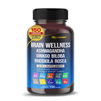 Brain Wellness ashwagandha capsules for stress relief