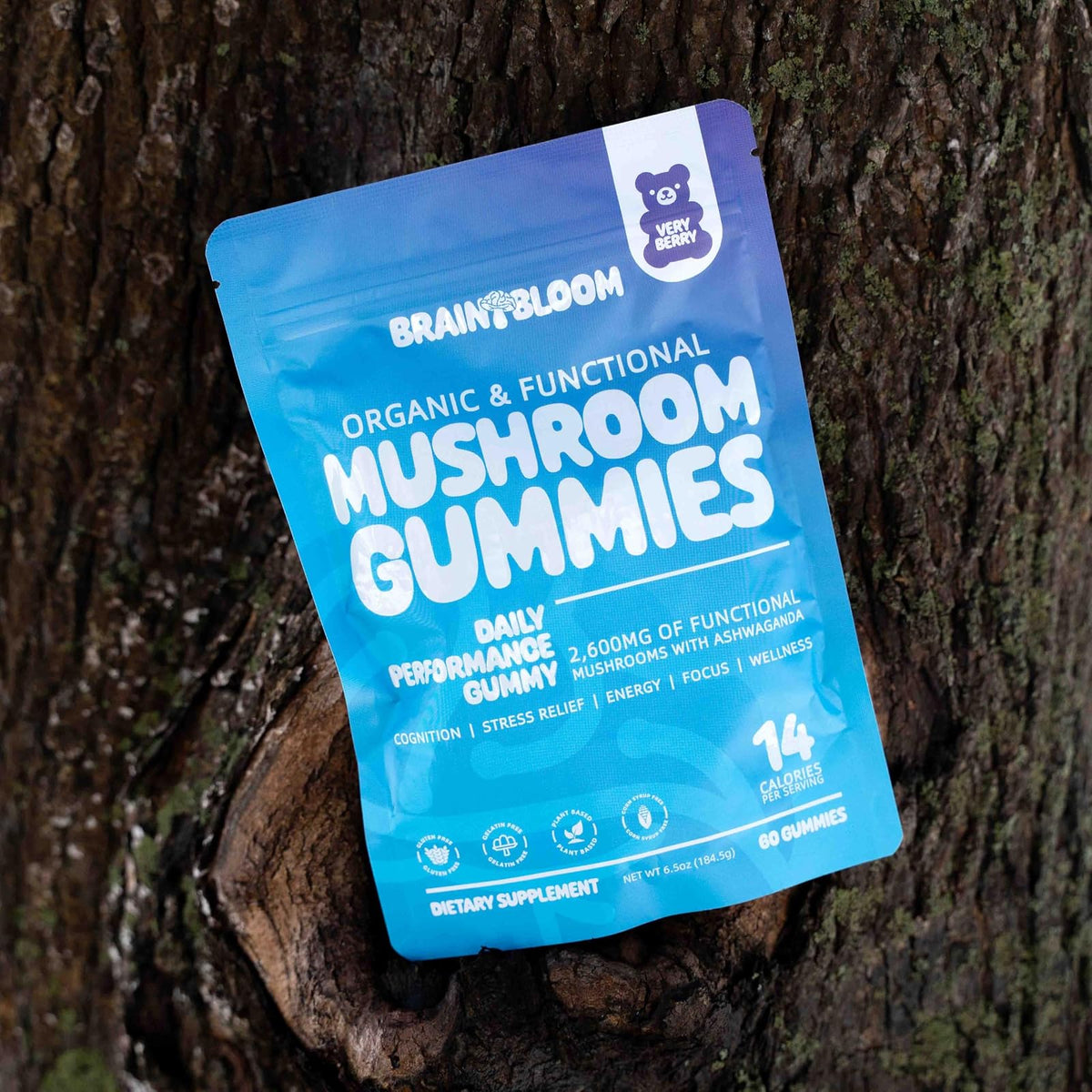 BrainBloom focus and energy gummies