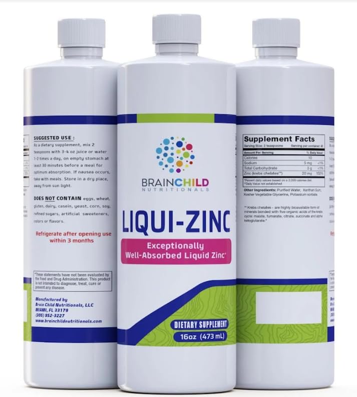 BrainChild LiquiZinc liquid formula