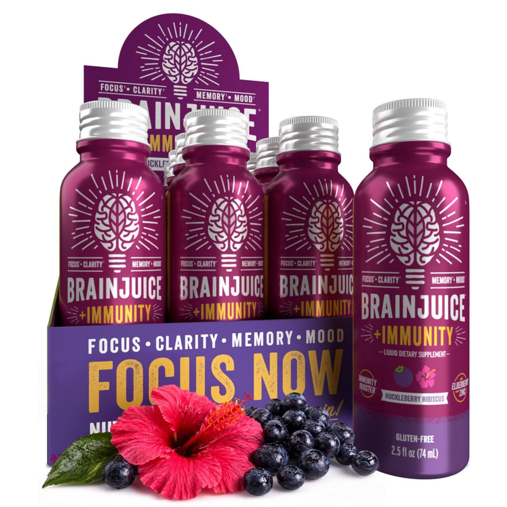 BrainJuice Huckleberry Hibiscus energy boost